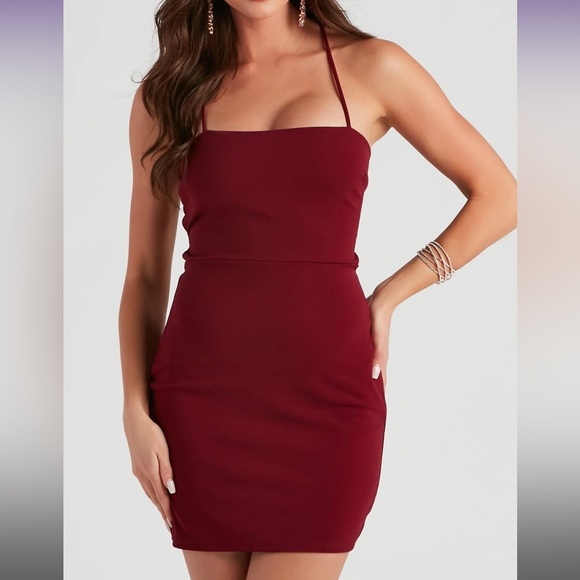 Windsor | Dresses | Stunning Lace Up Mini Dress New | Poshmark